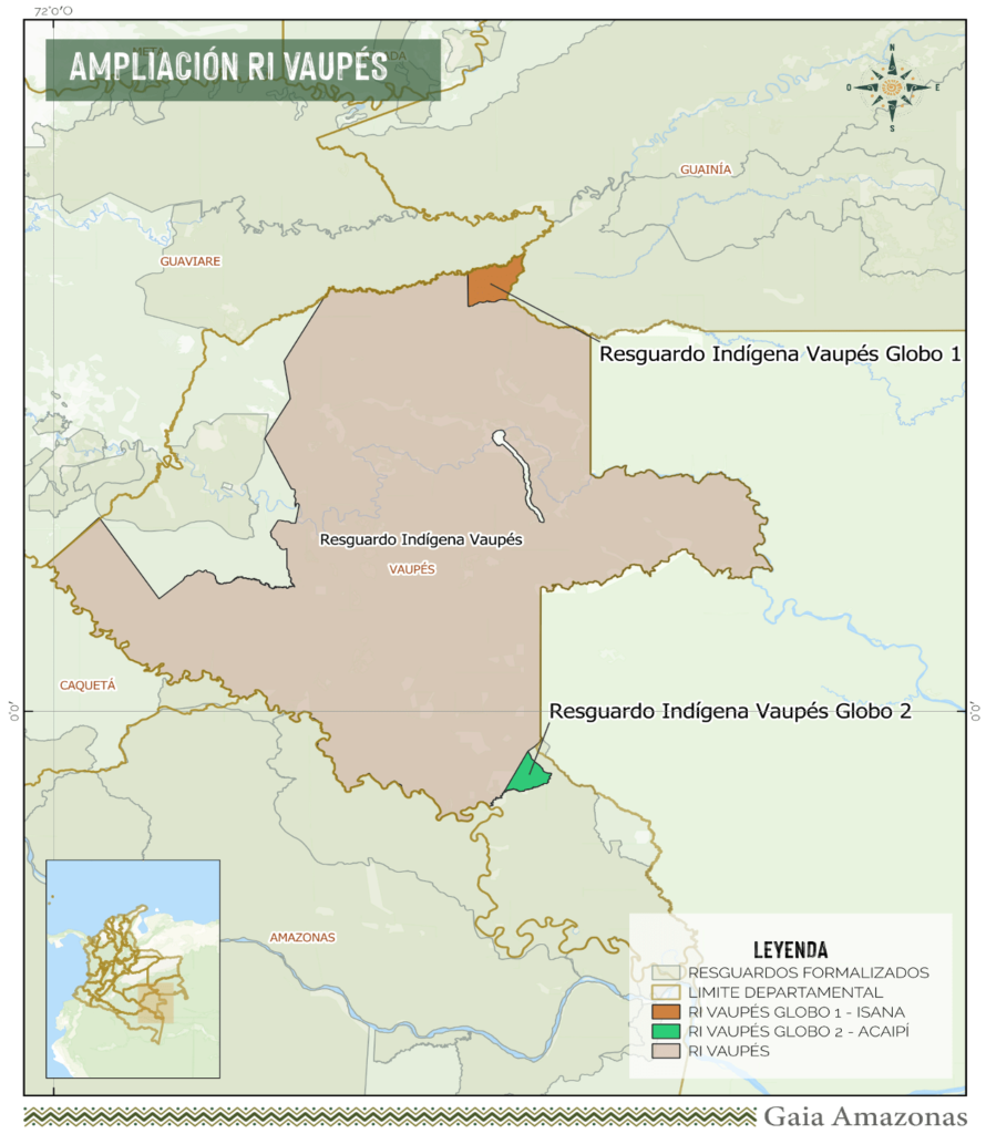 Expansion of Gran Vaupés, the Largest Indigenous Reserve in Colombia’s ...